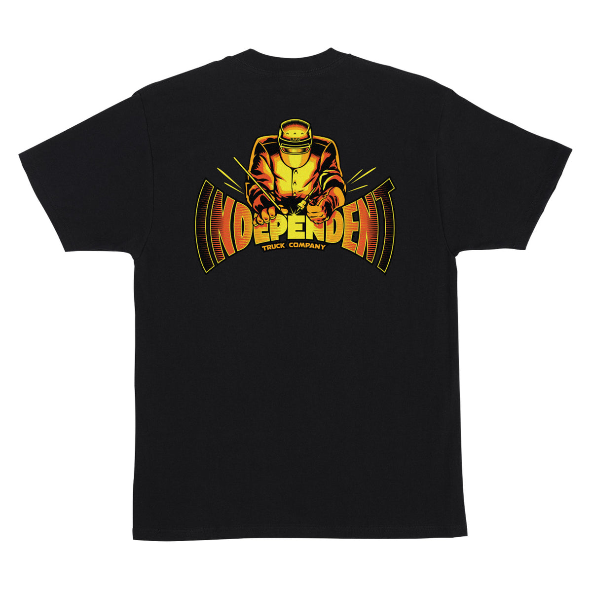 Manufactured Span Heavyweight Independent T-Shirt in black for men – TITUS