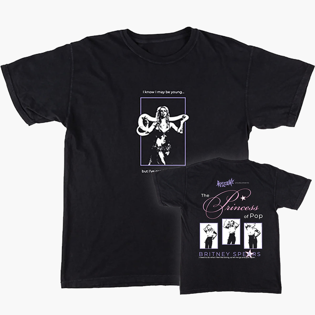 X Britney Spears Princess Welcome T Shirt In Black For Men Titus