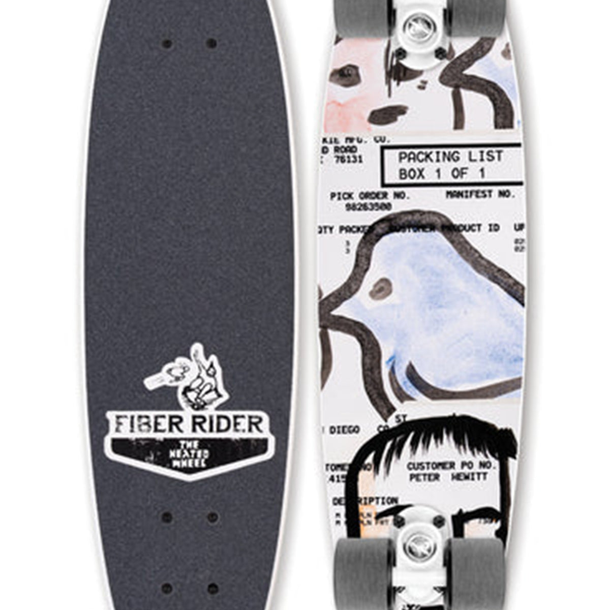 Peter Hewitt Fiber Rider The Heated Wheel Cruiser Complete in white – TITUS