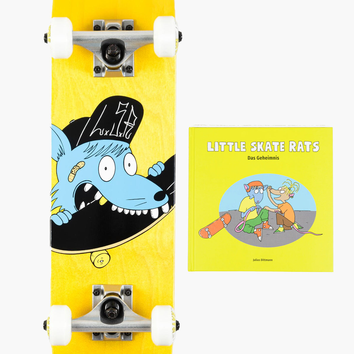 Rocco Micro Little Skate Rats Skateboard Complete in yellow – TITUS