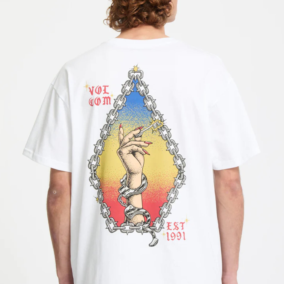 Fa Daniel Shepard Unlocked Volcom T-shirt en white pour hommes – TITUS