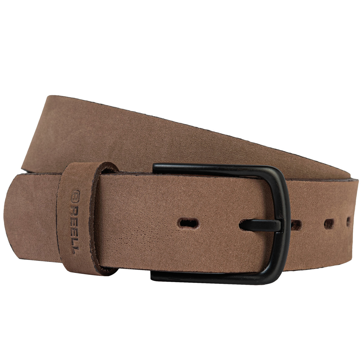 All Black Buckle Belt Reell Belt in cappuccino for men – TITUS