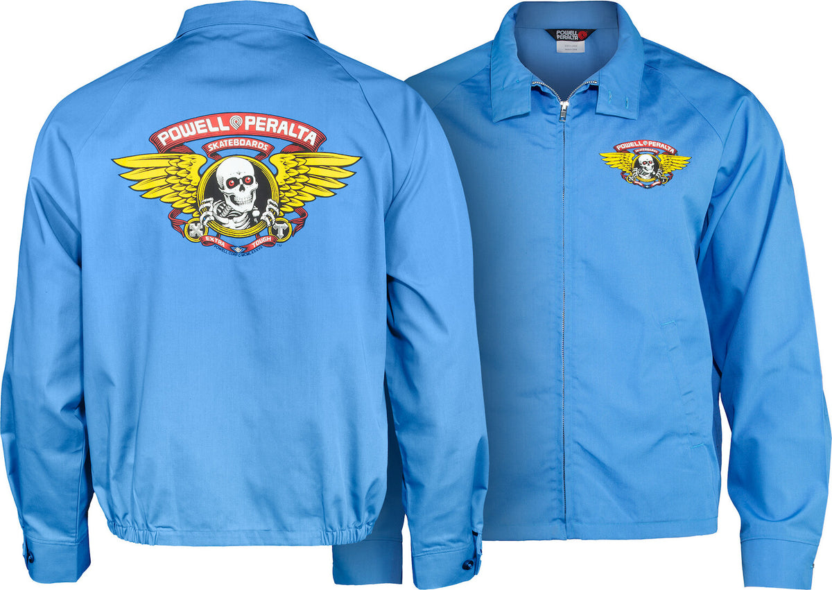 Winged Ripper Powell-Peralta Light Jacket in postal blue for men – TITUS