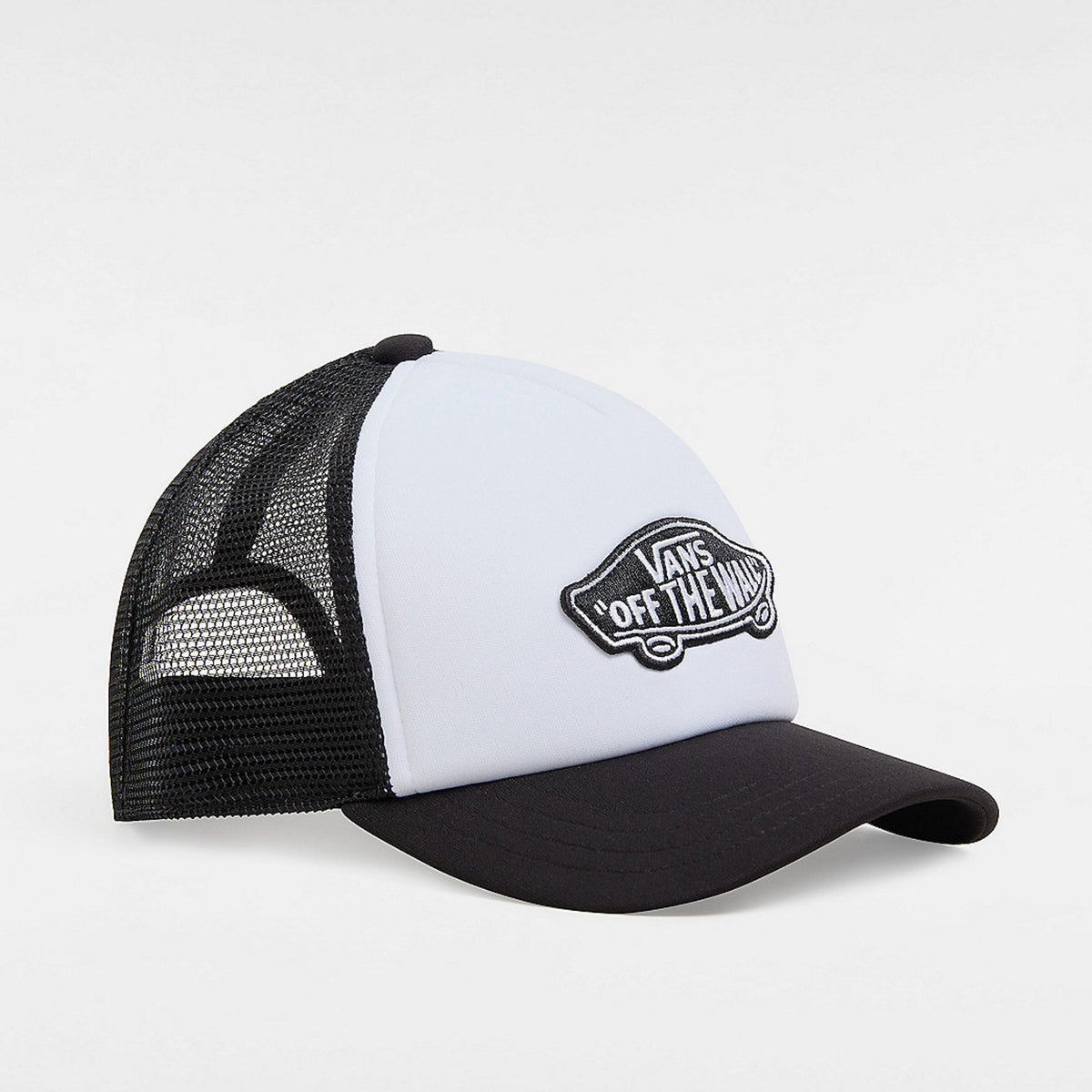 Classic Patch Curved Bill Trucker Vans Cap in black-white for kids – TITUS