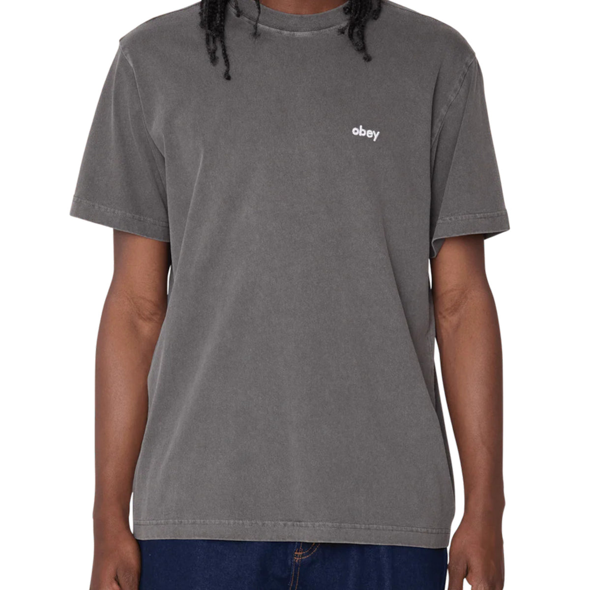 Lowercase Pigment OBEY T-Shirt in pigmentdigitalblack for men – TITUS