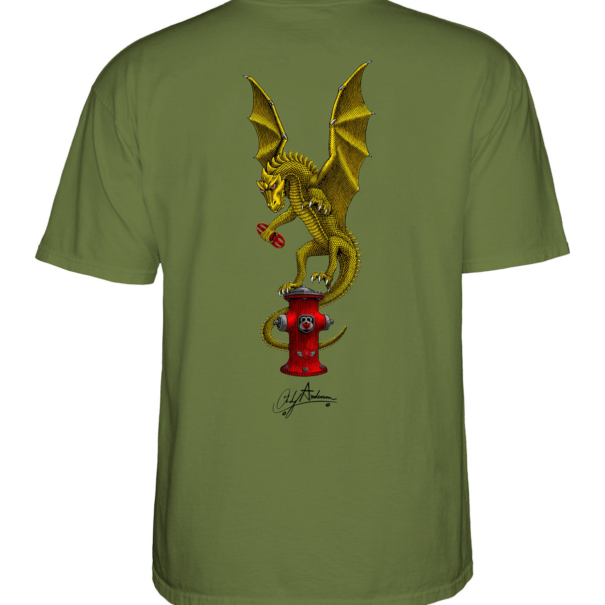 Andy Anderson Hydrant Powell-Peralta Camiseta en military-green para ...