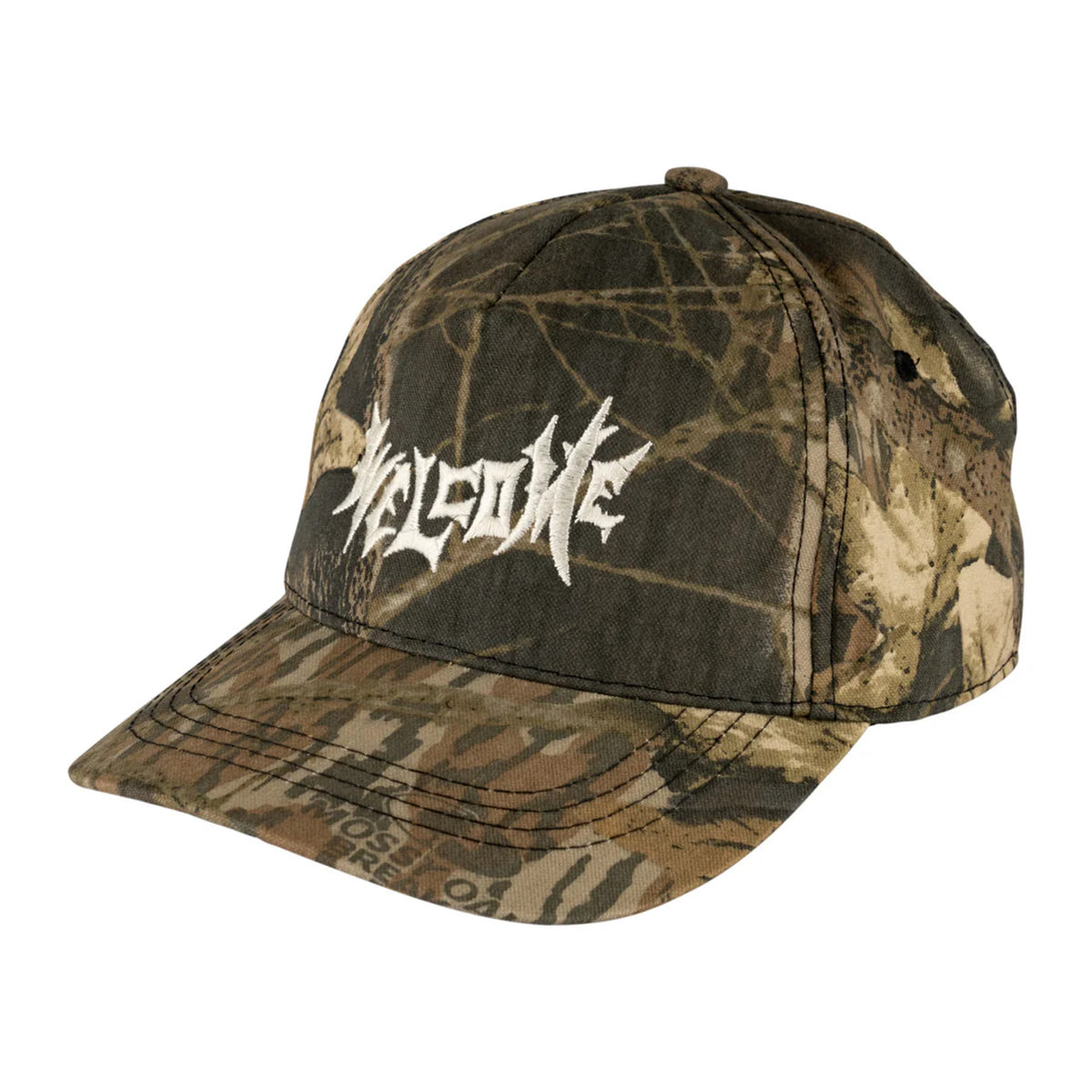 Vamp Embroidered Unstructured Hat Welcome Cap in camo – TITUS