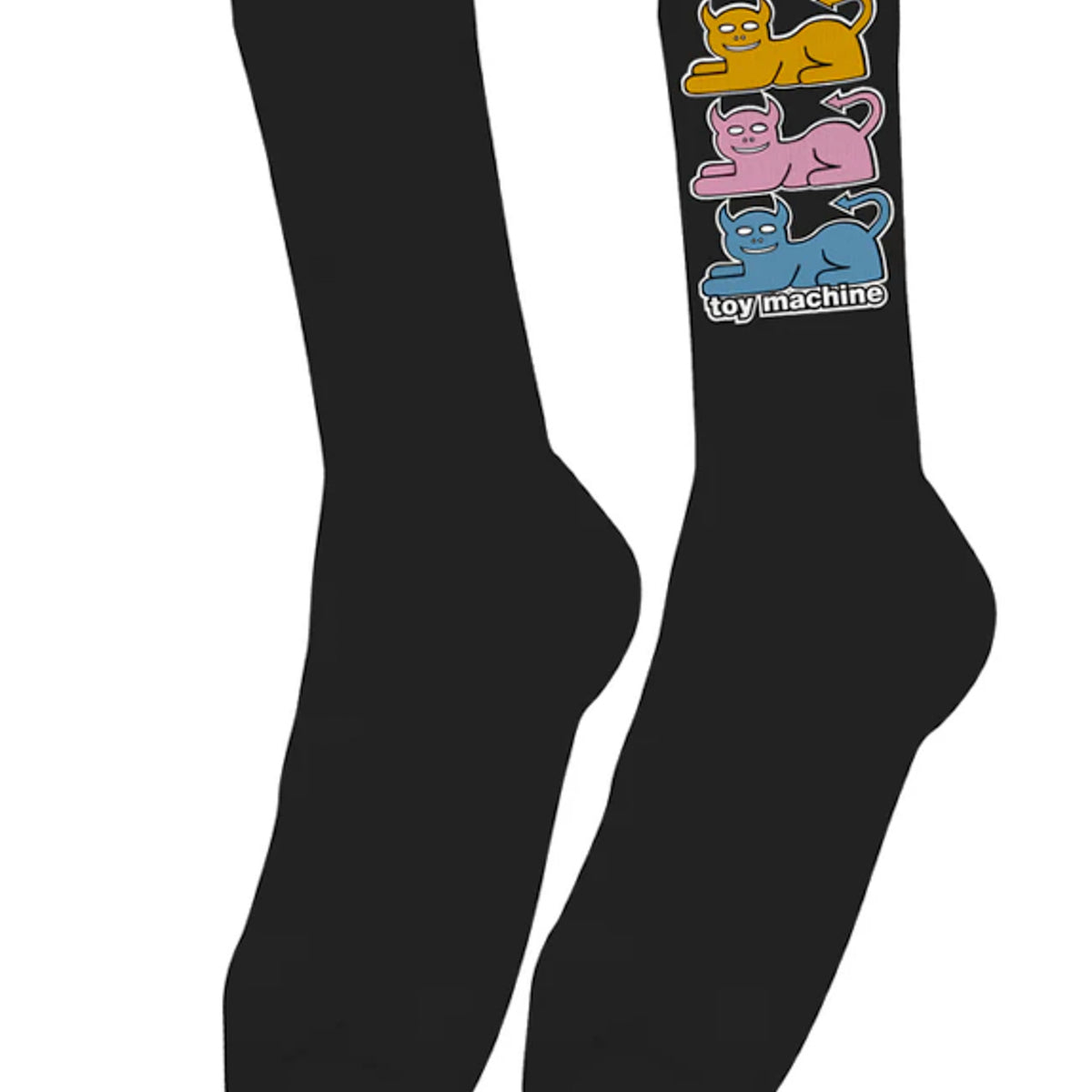 Triple Cat Toy-Machine Calze in black – TITUS