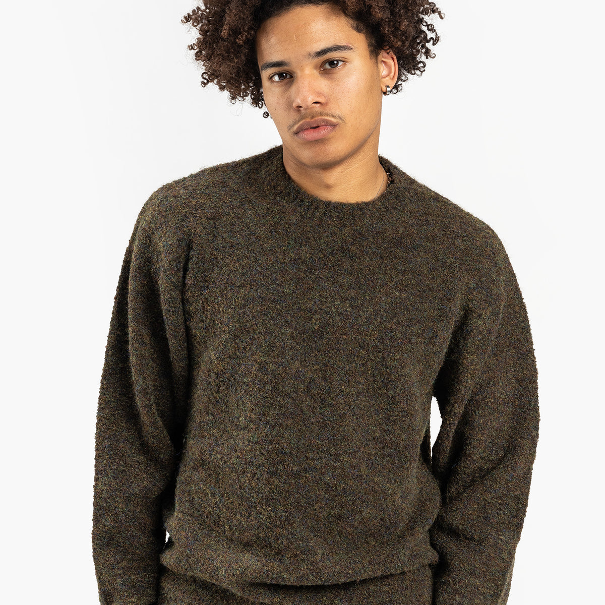 Eikko TITUS Sweater in mossgreen for men