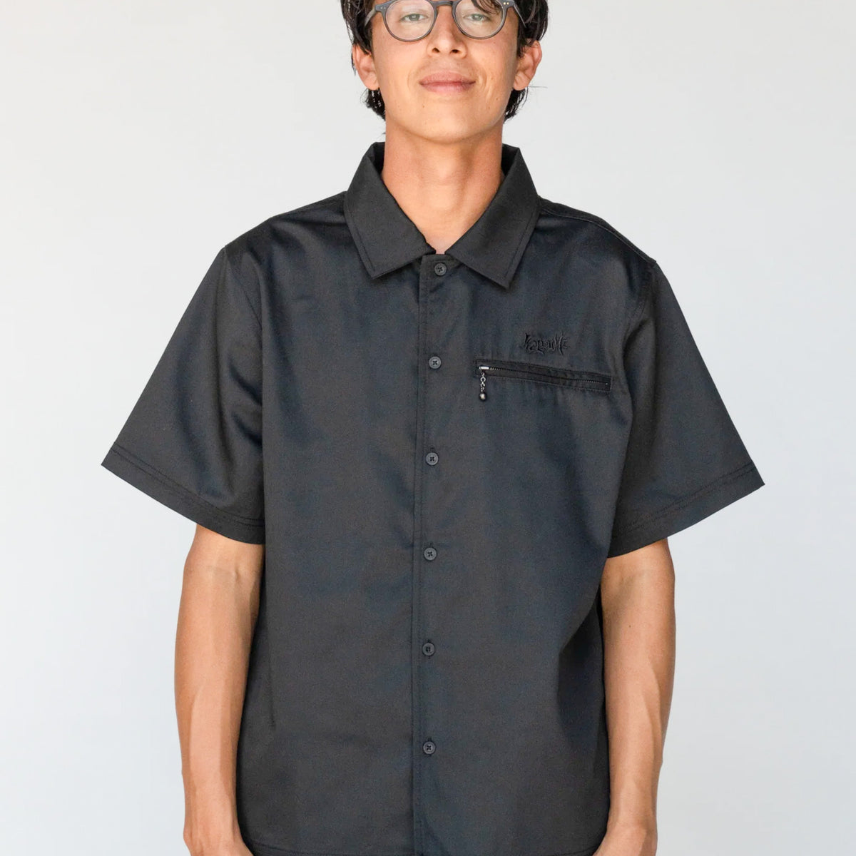 Mace Work Shirt Welcome Camisa de mangas cortas en black para hombres ...