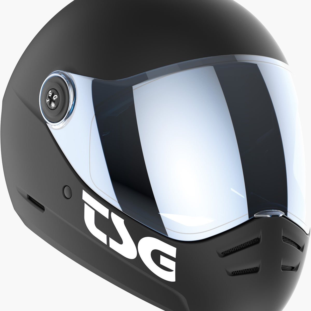 Pass Pro 2.0 Solid Color TSG Fullface Helmet in satin black – TITUS