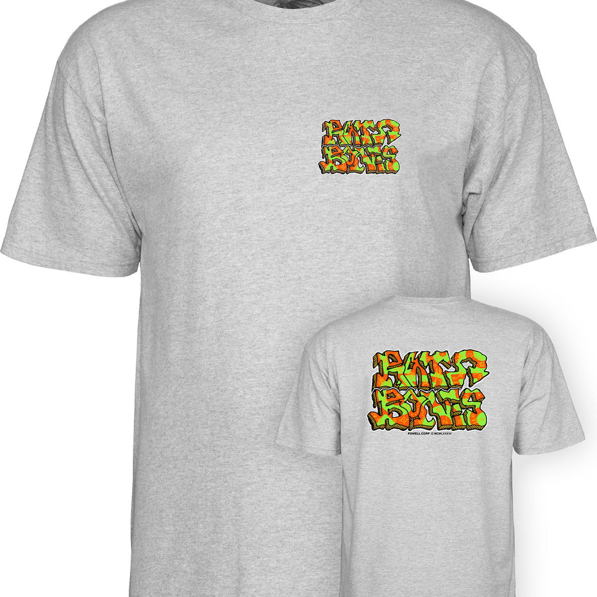 Rat Bones Graffiti Powell-Peralta T-Shirt in sport-gray for men – TITUS