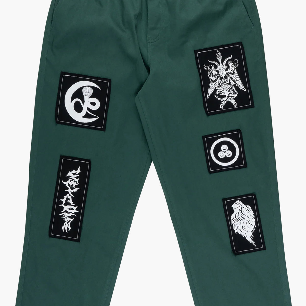 Volume Elastic Pants w/ Patches Welcome Pantalón chino en evergreen ...