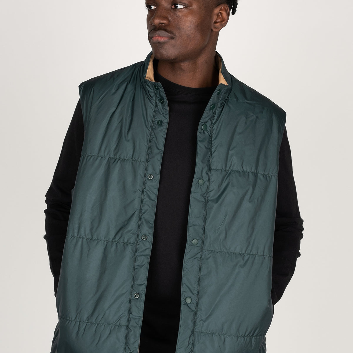 Insulated adidas-skateboarding Vest in green-cardboard-black for men ...