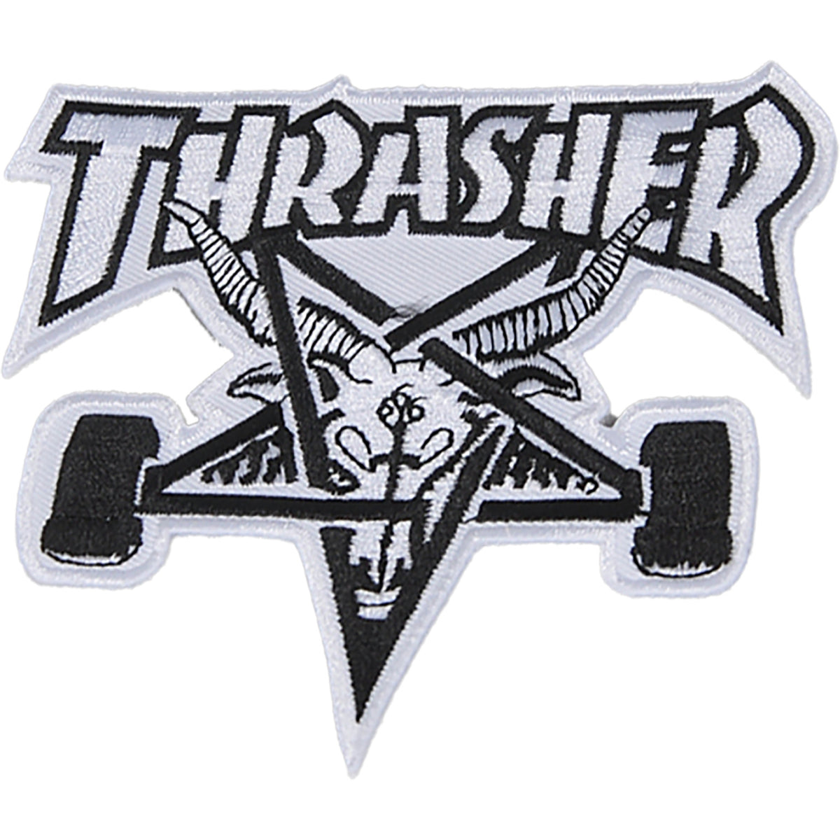 Skate Goat 4" Patch Thrasher Misc. in white – TITUS