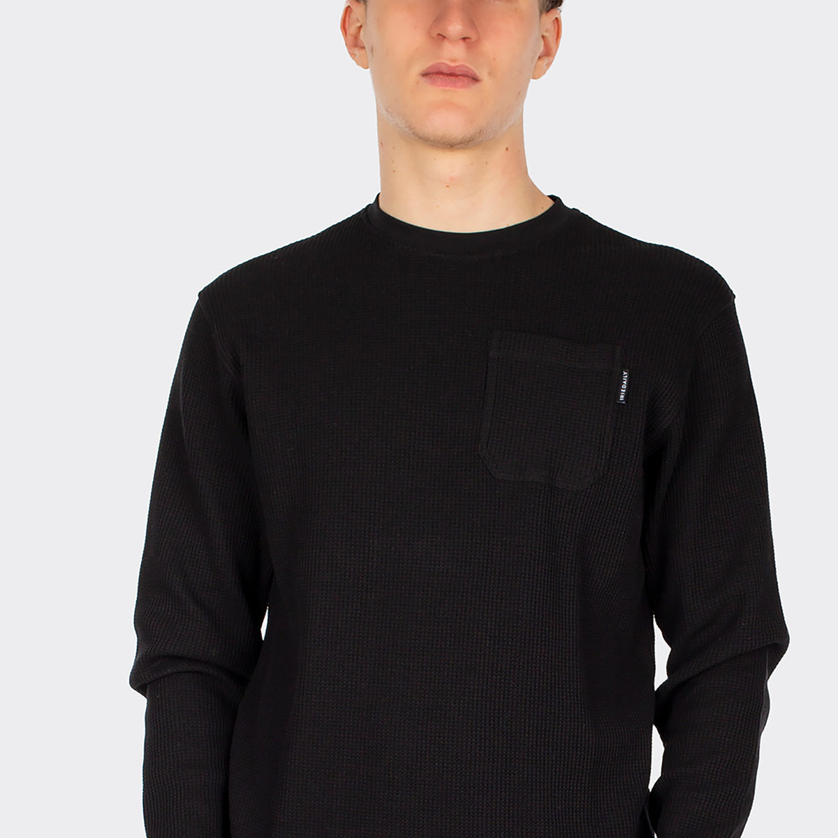 Waffey iriedaily Longsleeve in black for men – TITUS