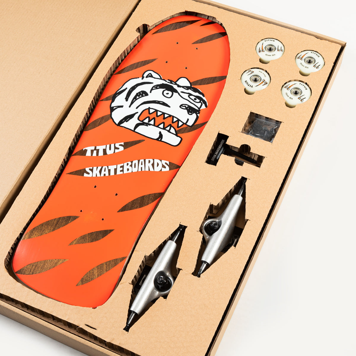 Assembly Kit Tiger Kids TITUS Skateboard Complete in tiger