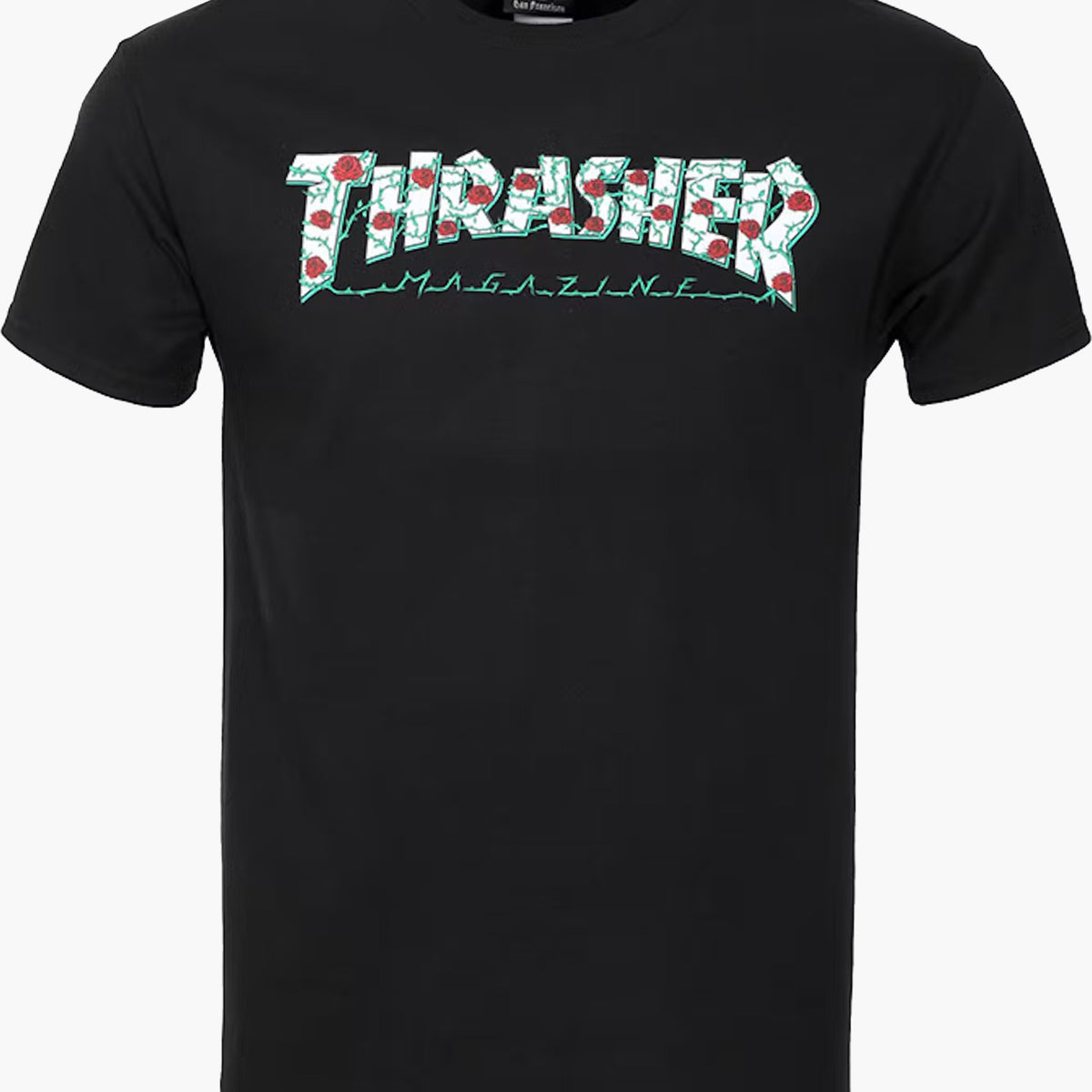 Roses Thrasher T-Shirt in black for men – TITUS
